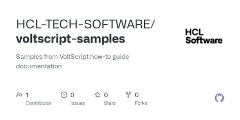 github hcl tech software voltscript samples samples from voltscript how to guide documentation