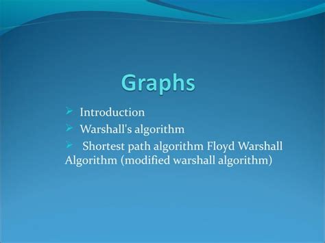 Data Structure And Algorithms Graphs Ppt
