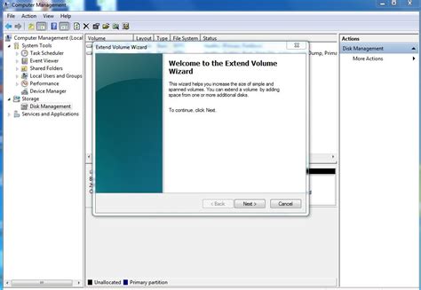 ITBrainz How To Extend A Volume In Windows 7