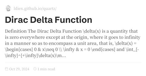 dirac delta function