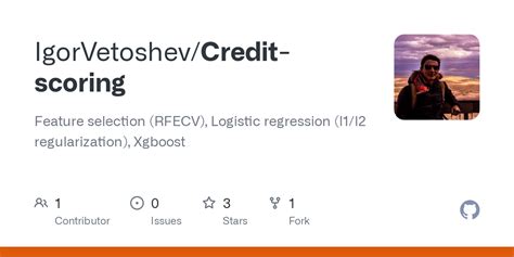 Github Igorvetoshev Credit Scoring Feature Selection Rfecv Logistic Regression L1 L2