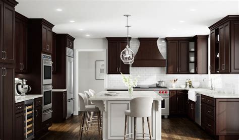 Espresso Kitchen Cabinets With Dark Wood Floors Floor Roma