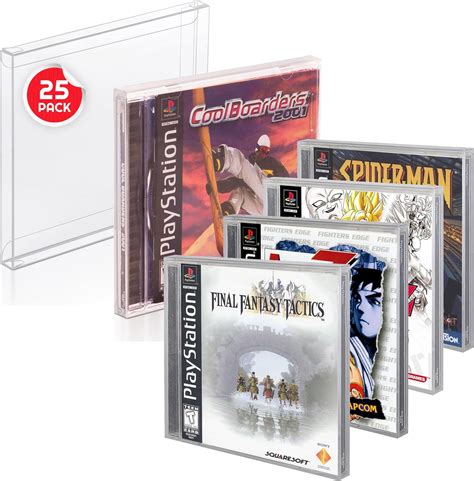 Game Box Protector Compatible With Ps1 Single Cd Jewel Dreamcast Video