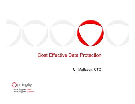 Cost Effective Data Protection Ppt
