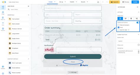 Help How To Add Print Button To Forms 123formbuilder