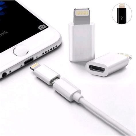 Jual Sambungan Kabel Charger Micro USB To Lightning Dan Type C Shopee Indonesia