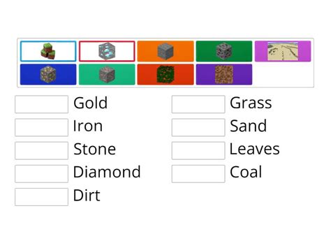 Minecraft Basic Blocks Ground Une Las Parejas