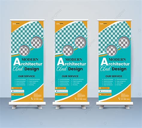 Architecture Rollup Banner Template Vector Design Template Download On