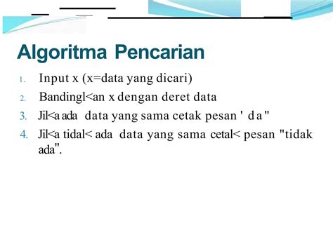 Modul Pembelajaran Searching Algorithmpptx