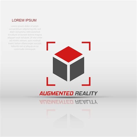 Premium Vector Augmented Reality Icon In Flat Style Vr Device Vector Illustration On White