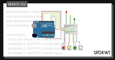 Flip Flop Led Wokwi Esp32 Stm32 Arduino Simulator