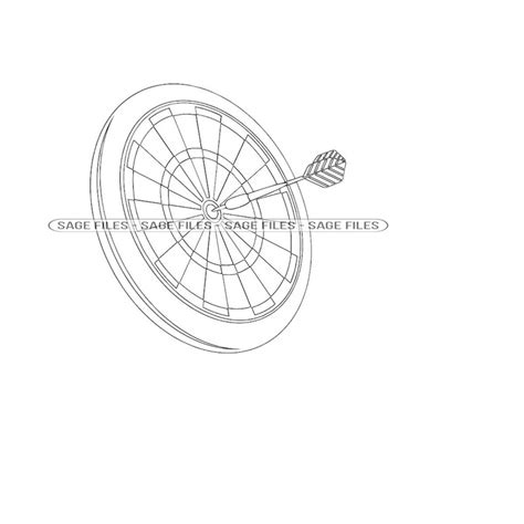 Dartboard Outline SVG Dartboard SVG Dart Board SVG Dart Inspire Uplift