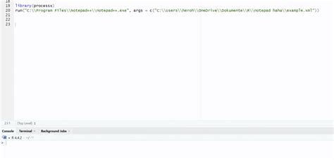 Open A File In Notepad Via A Powershell Function With The R Function