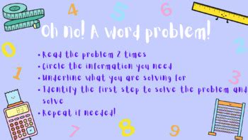 Word Problems How To Break Them Down By Melissa Davis TPT