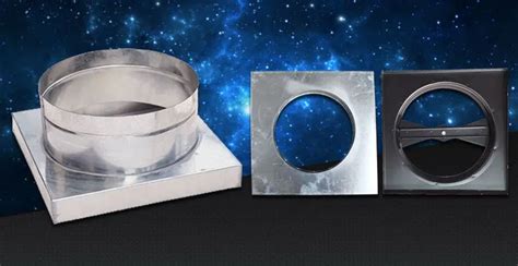 Hvac System Diffuser Galvanized Metal Diffuser Neck Adaptor To Round