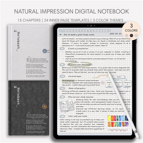 Free Digital Notebook For Goodnotes And Notability Note As You Like