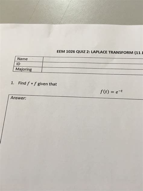 Solved Find F F Given That F T E T Chegg Com