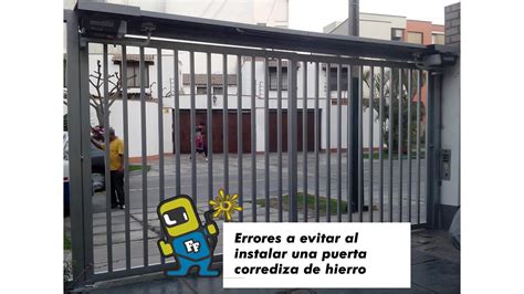 Errores A Evitar Al Instalar Una Puerta Corrediza De Hierro Forja