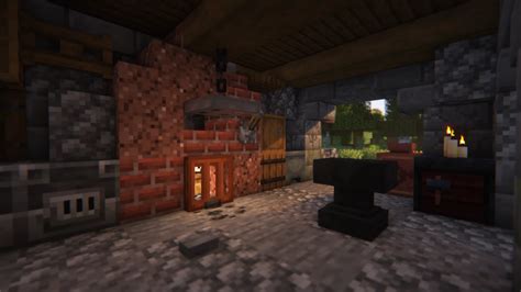Minecraft Medieval Blacksmith Interior