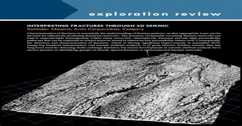 Interpreting Fractures Through 3d Seismic Satinder Chopra Cross