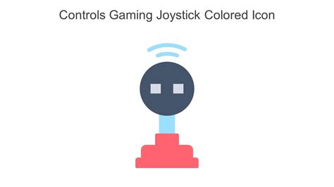 Controls Gaming Joystick Colored Icon In Powerpoint Pptx Png And Editable Eps Format PPT Template