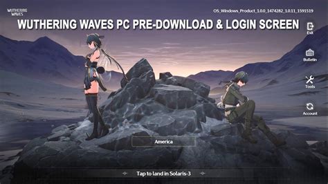 Wuthering Waves Pc Pre Download And Login Screen Preview Official