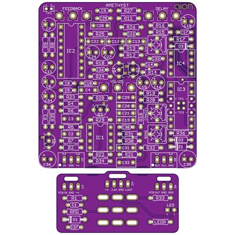 Amethyst Analog Delay Boss® Dm 2 Delay Aion Fx