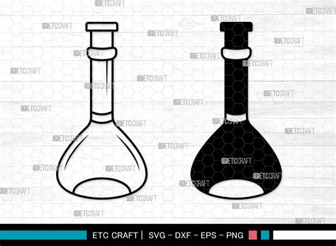 Volumetric Flask Svg Volumetric Flask Graphic By Pixel Elites