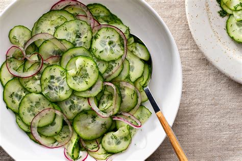 German Cucumber Dill Salad Gurkensalat Recipe