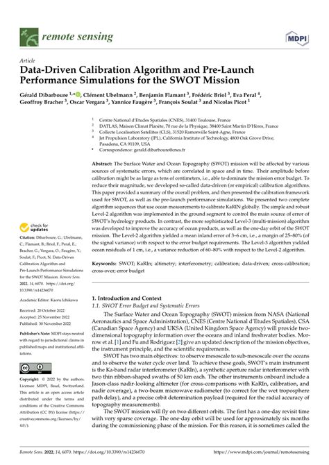 Pdf Data Driven Calibration Algorithm And Pre Launch Performance