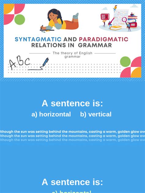 Syntagmatic And Paradigmatic Relations In Grammar Pdf Pdf Word Part Of Speech