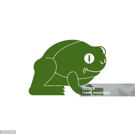 고기 개구리의 커트 Anuran 실루엣 계획 라인의 다른 부분 고기입니다 육체 양서류를 잘라 하는 방법 고기에 대 한 포스터 정육점 다이어그램을 저장합니다 바베 큐 스테이크