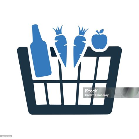 식료품 쇼핑 카트 아이콘 간단한 편집 가능한 벡터 그래픽 가득 찬에 대한 스톡 벡터 아트 및 기타 이미지 가득 찬 건강한 생활방식 구매 Istock