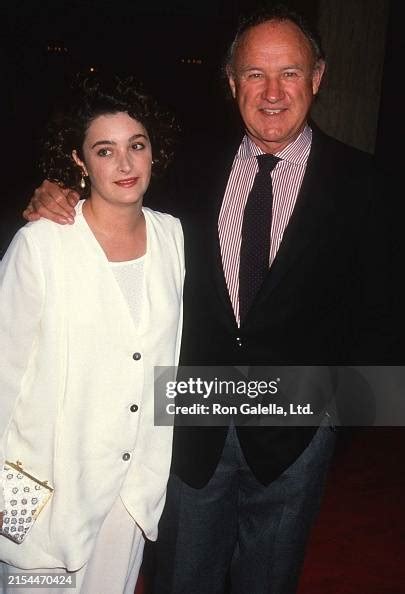 View Of Leslie Hackman And Her Father American Actor Gene Hackman