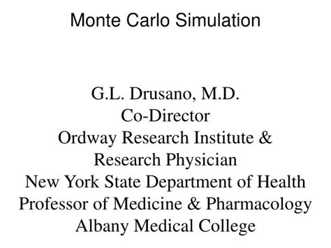 PPT Monte Carlo Simulation PowerPoint Presentation Free Download ID 3990932