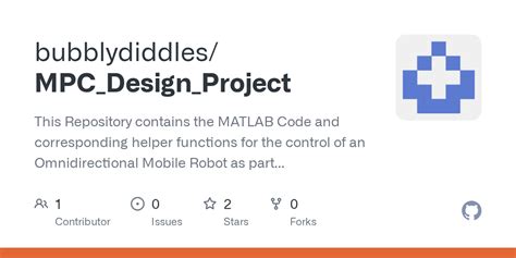 Github Bubblydiddles Mpc Design Project This Repository Contains The