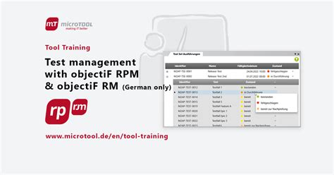 Test Management With Objectif Rpm And Objectifm Microtool