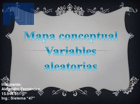 Mapa Conceptual Variable Aleatorias Alejandro Fernandez