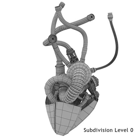 科幻机器人机械心脏3D模型 TurboSquid 1097429
