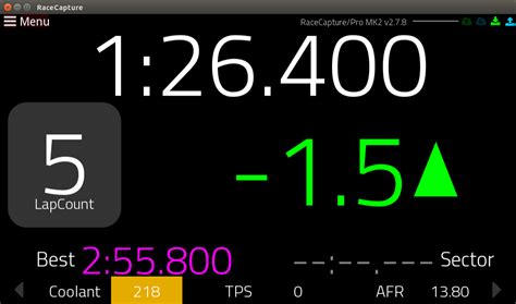 Racecapture App V125 Available Autosport Labs