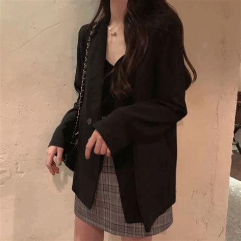 유미스토리 당일배송 무배 베이직 와이드 카라넥 오버핏 여름 블레이저 버튼 롱 긴팔 자켓 2c 트위드자켓 레더자켓 청자켓