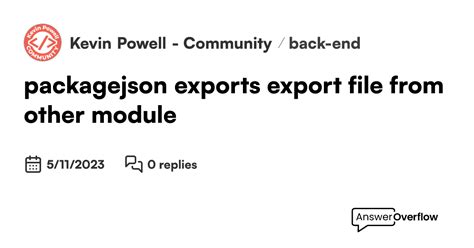 package json exports export file from other module kevin powell