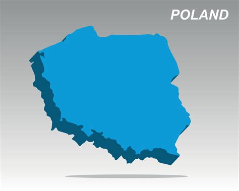Clean 3d Map Of Poland With A Modern Design 71435492 Vector Art At Vecteezy