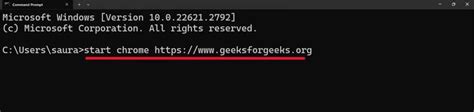 How To Open Google Chrome Using Cmd On Windows Geeksforgeeks