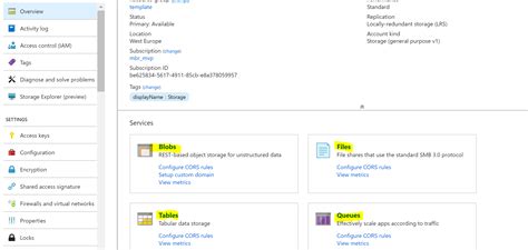 azure arm template for queue table file stack overflow
