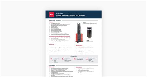Industrial Vibration Sensor Info Sheet Ats