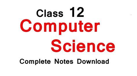 Computer Class 12 Notes Punjab Board Taleem Corner
