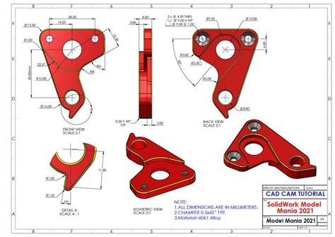 Solidworks Tutorial Cad Designer Cad Cam 3d Drawings Learn English