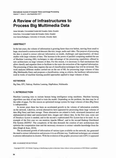 a review of infrastructures to process big multimedia data
