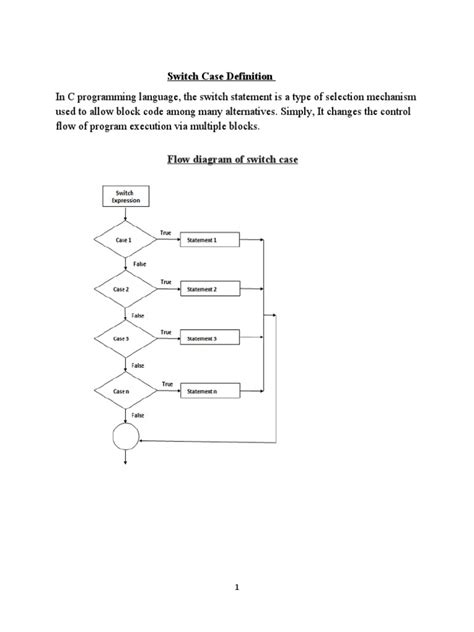 switch case definition pdf control flow computing